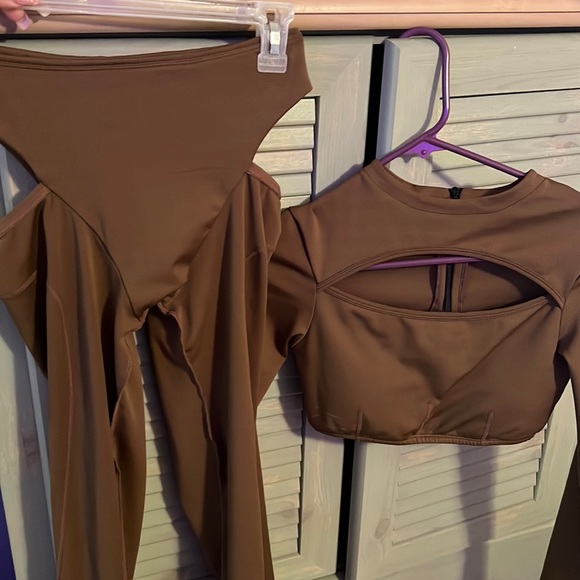 Pants & Jumpsuits | Open Top And Cut Out Side Pants Side Medium | Poshmark